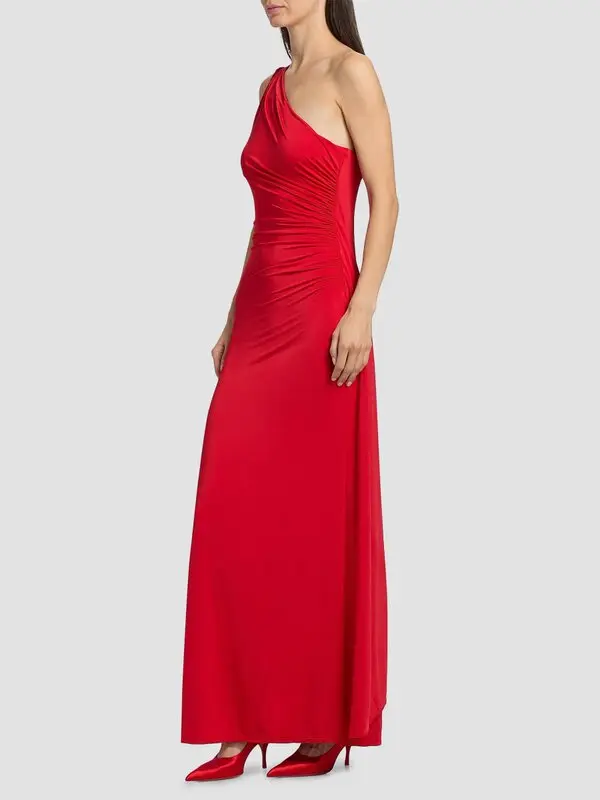 Ronny Kobo Linden One-shoulder Maxi Dress
