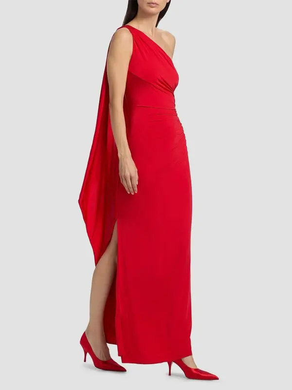 Ronny Kobo Linden One-shoulder Maxi Dress