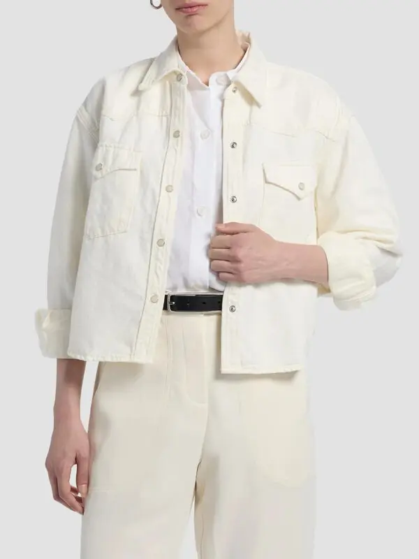 TWP Stretch Cotton Crop Jacket