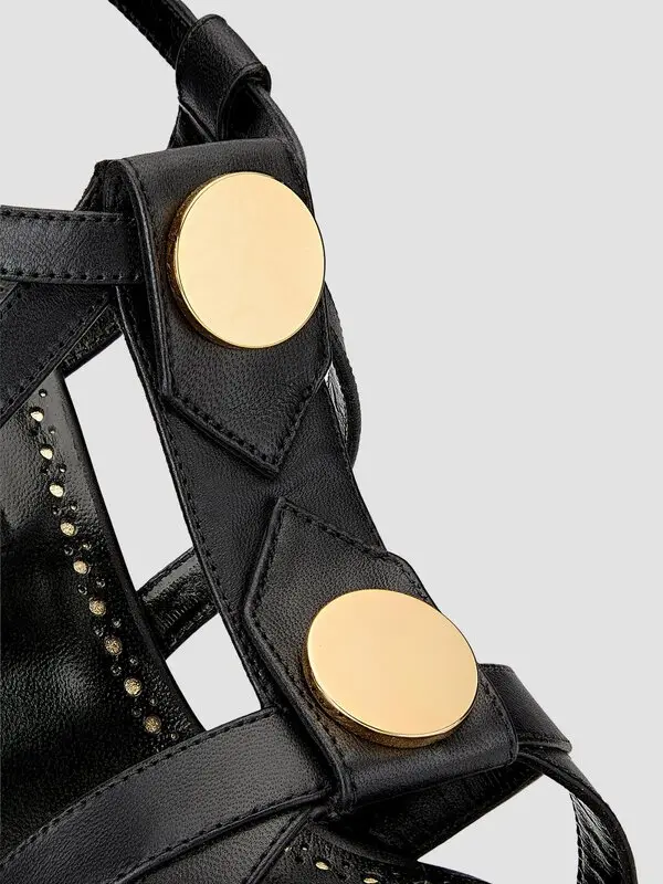 Manolo Blahnik Giza 105mm Leather Sandals