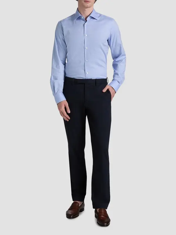 SAKS FIFTH AVENUE Collection Stretch-cotton Button-front Shirt