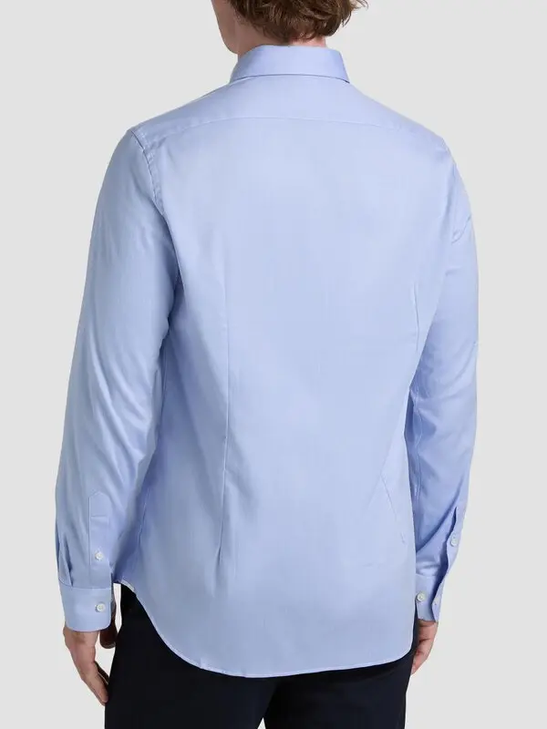 SAKS FIFTH AVENUE Collection Stretch-cotton Button-front Shirt