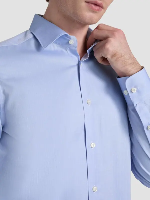 SAKS FIFTH AVENUE Collection Stretch-cotton Button-front Shirt