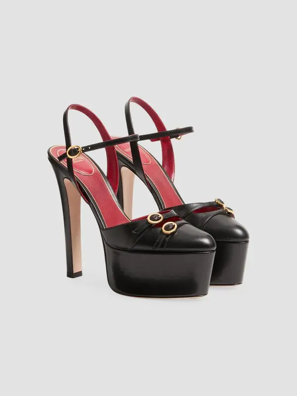 Valentino Garavani Crasher 145mm Platform Pumps In Kidskin