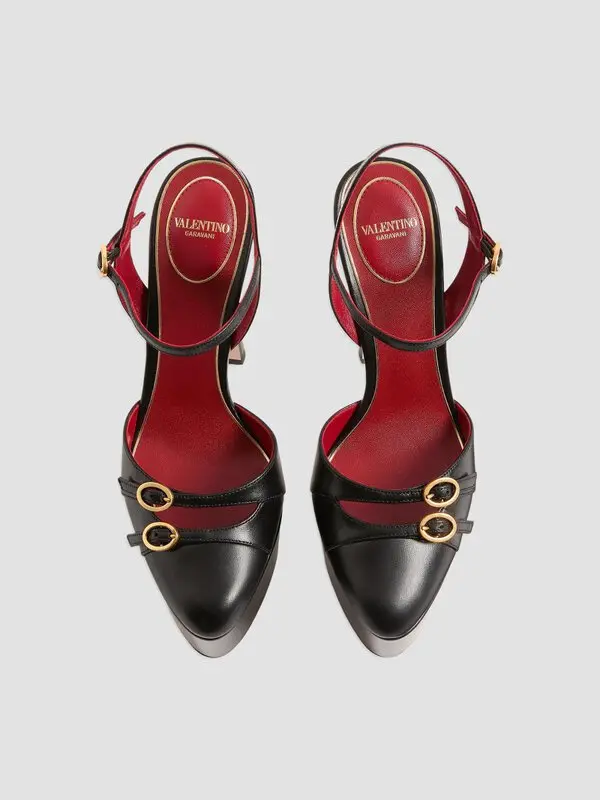Valentino Garavani Crasher 145mm Platform Pumps In Kidskin