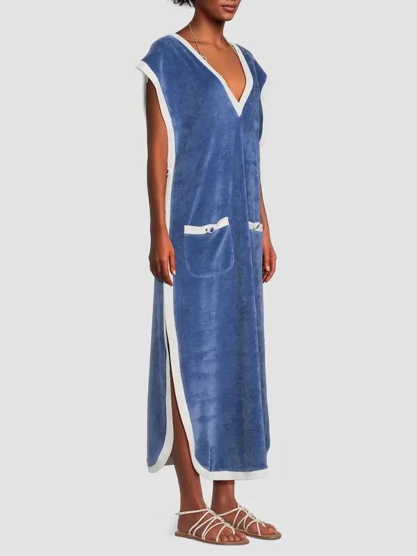 My Beachy Side Peony Caftan Cover-up Dress
