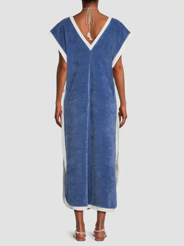 My Beachy Side Peony Caftan Cover-up Dress