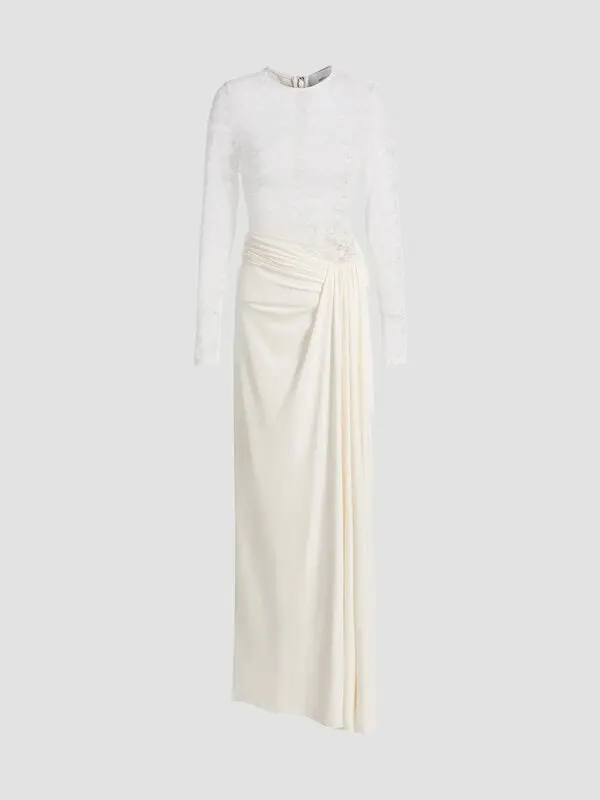 Ronny Kobo Amalyia Lace Maxi Dress - Ivory