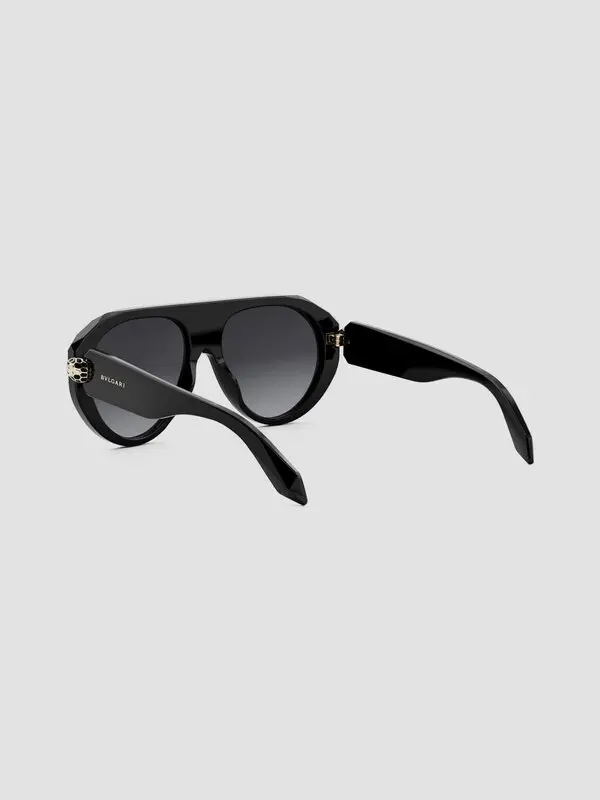 BVLGARI Serpenti Forever 56mm Pilot Sunglasses