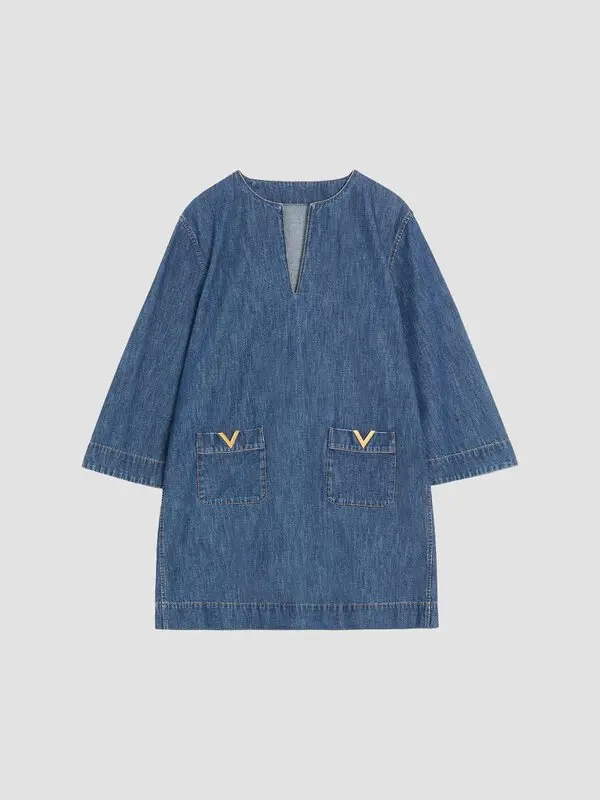 Valentino Garavani Denim Chambray Dress