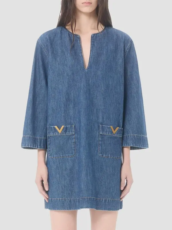 Valentino Garavani Denim Chambray Dress