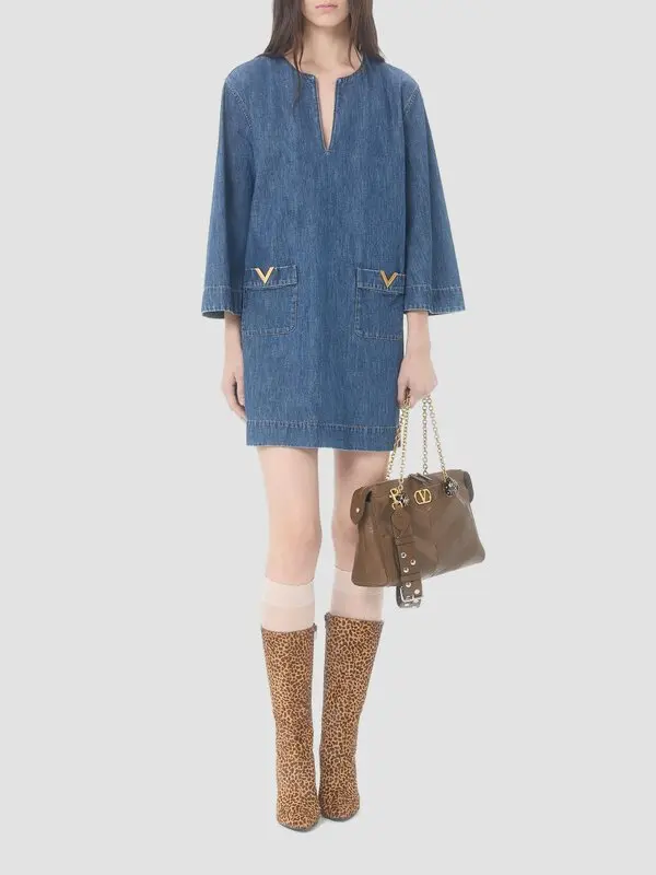 Valentino Garavani Denim Chambray Dress