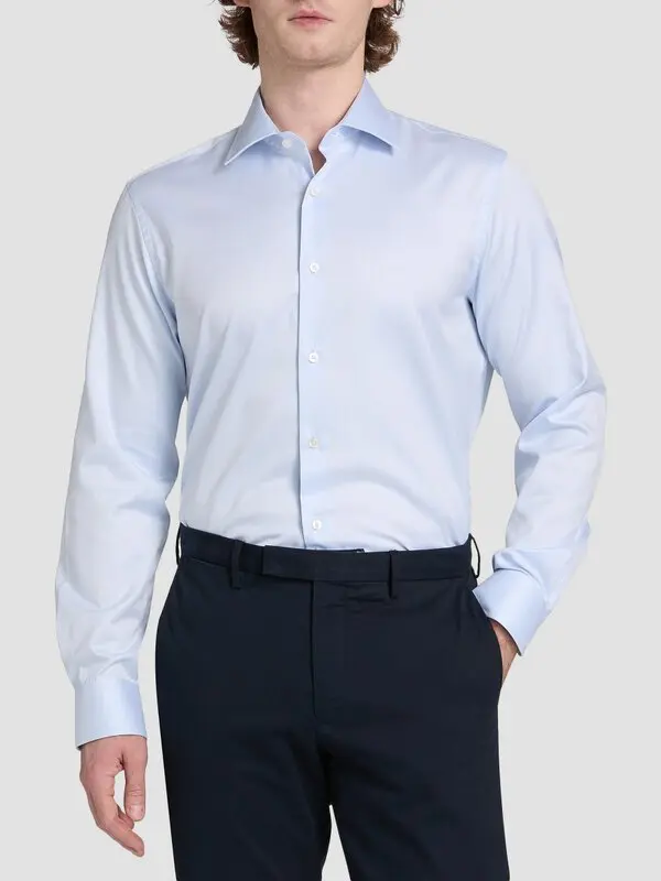 SAKS FIFTH AVENUE Collection Nailshead Cotton Shirt