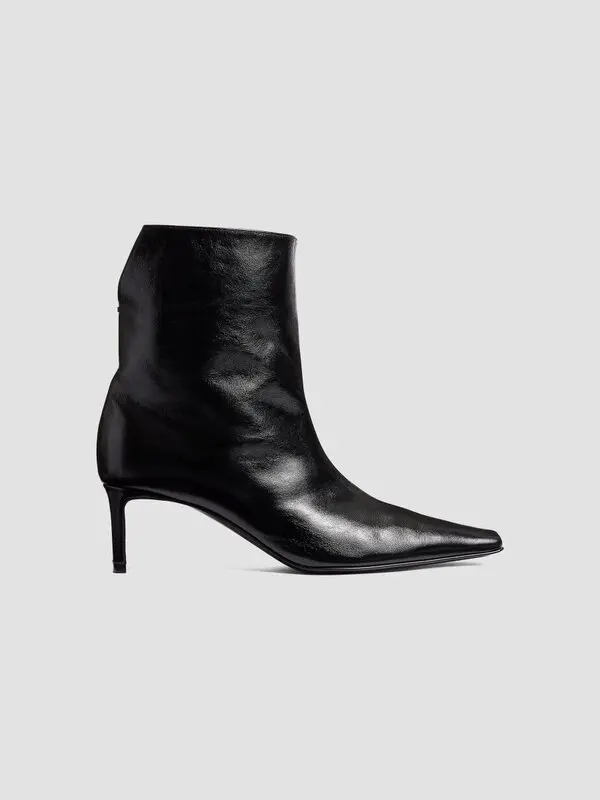 Khaite Ona 55mm Leather Ankle Boots