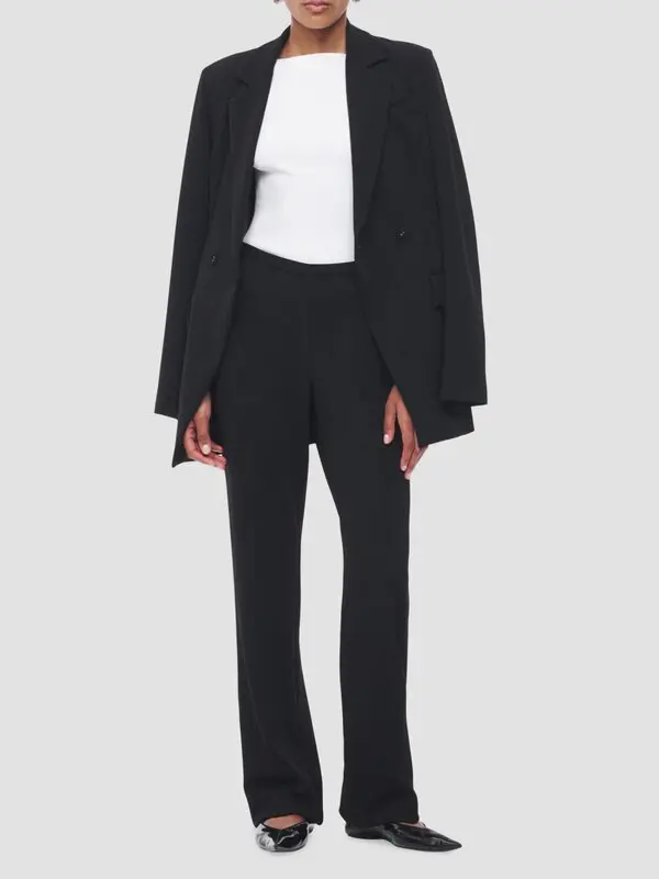 Another Tomorrow Jersey Pants - Black
