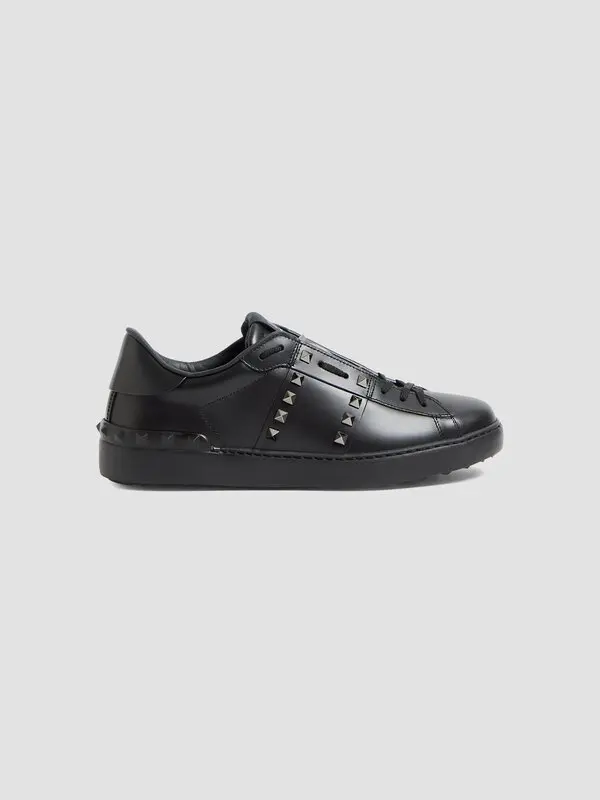 Valentino Garavani Rockstud Untitled Sneakers In Calfskin Leather