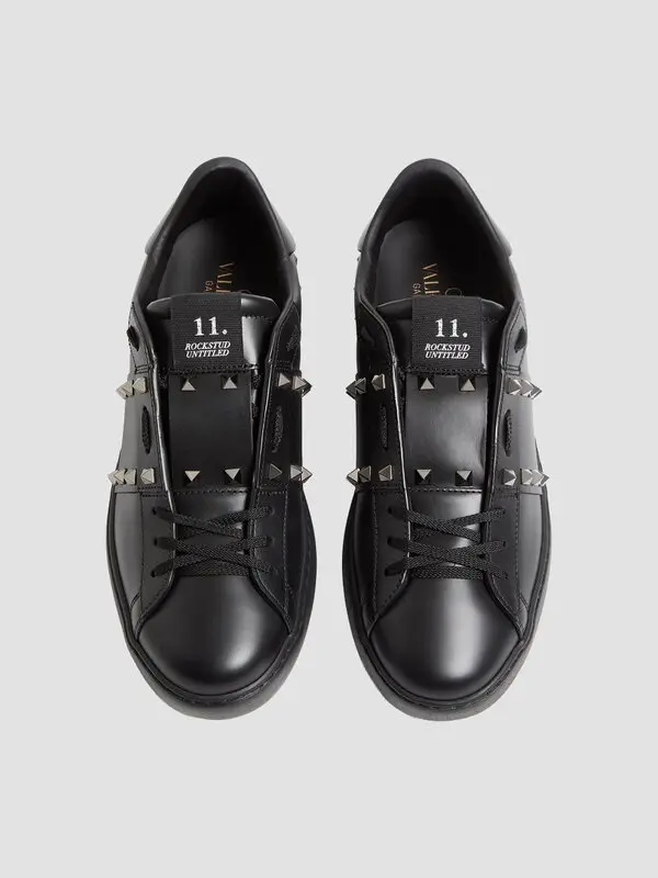 Valentino Garavani Rockstud Untitled Sneakers In Calfskin Leather