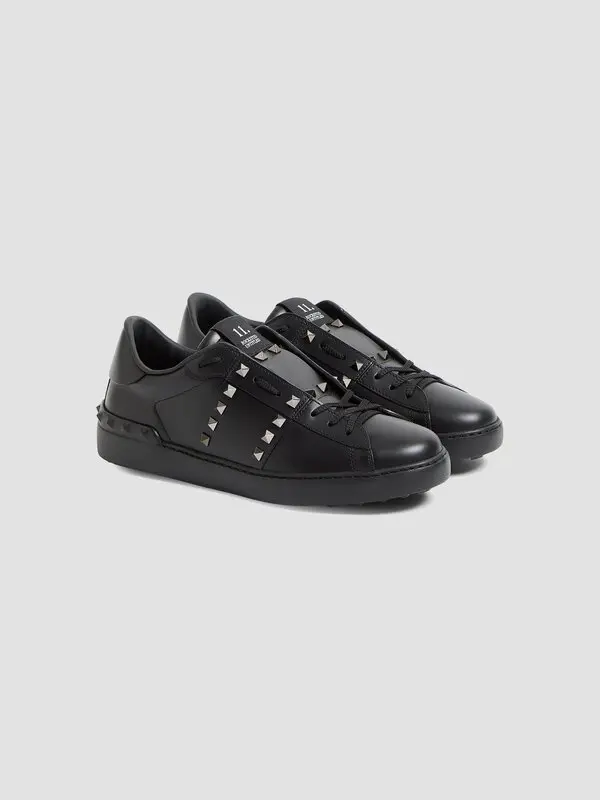 Valentino Garavani Rockstud Untitled Sneakers In Calfskin Leather