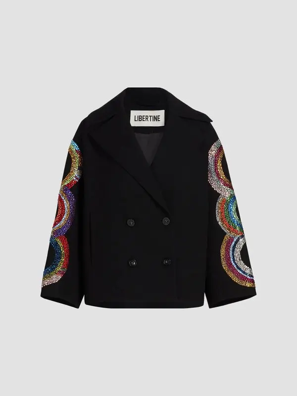 Libertine Sonia Crystal-embellished Deauville Jacket - Black