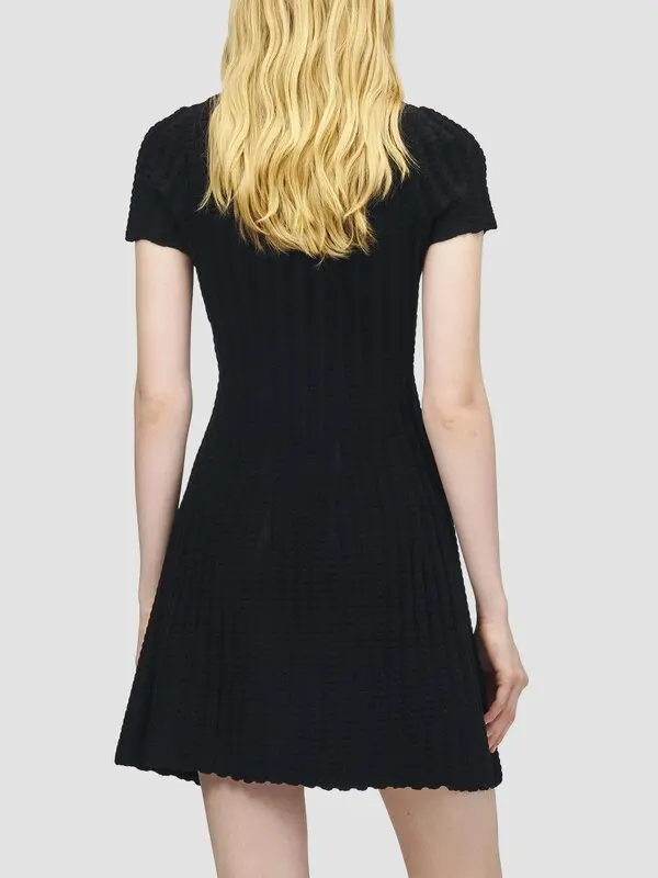 Alexander McQueen Rib-knit Chenille Minidress