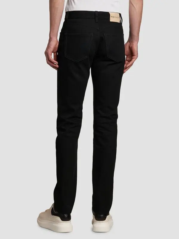 Alexander McQueen Ozzy Five-pocket Cotton Jeans