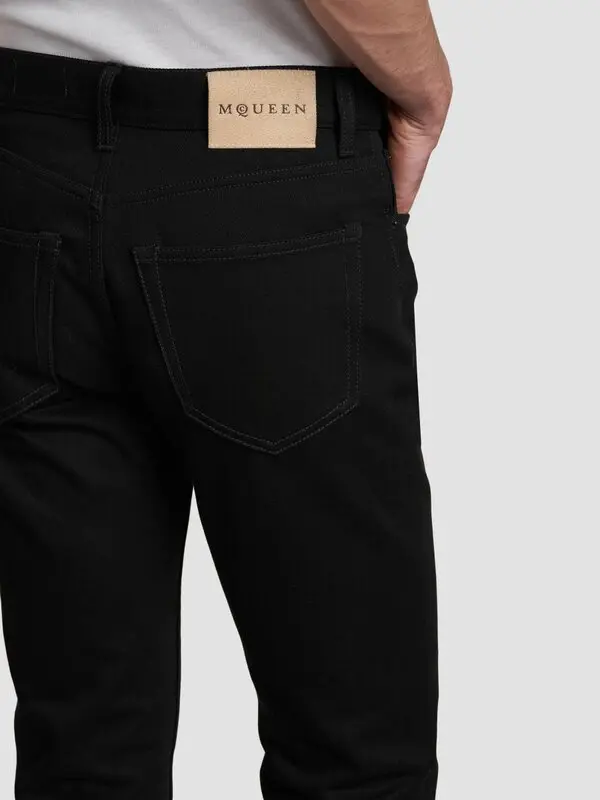 Alexander McQueen Ozzy Five-pocket Cotton Jeans