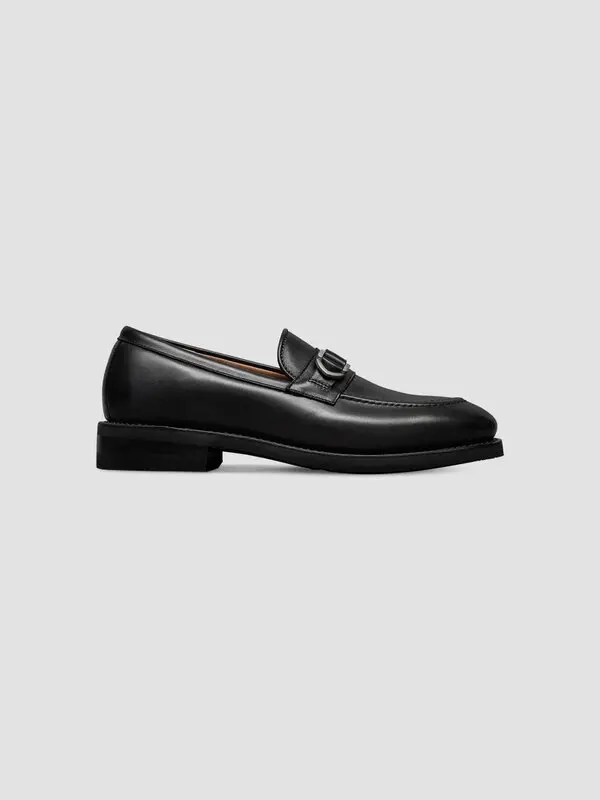 Allen Edmonds Rollins Buckle-detail Leather Loafers - Black