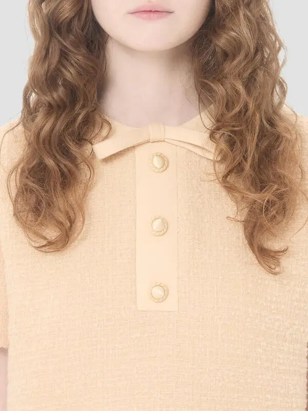 Valentino Garavani Short Dress In Curly Wool