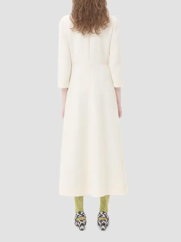 Valentino Garavani Crepe Couture Midi Dress - Ivory