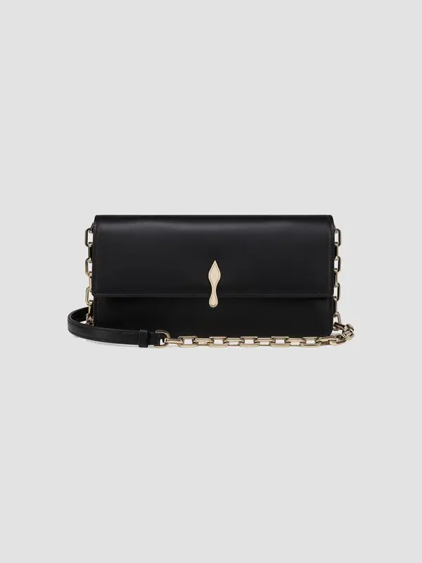 CHRISTIAN LOUBOUTIN Bettina Leather Crossbody Bag - Black
