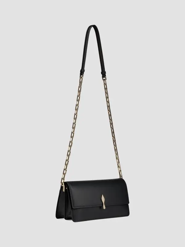 CHRISTIAN LOUBOUTIN Bettina Leather Crossbody Bag - Black