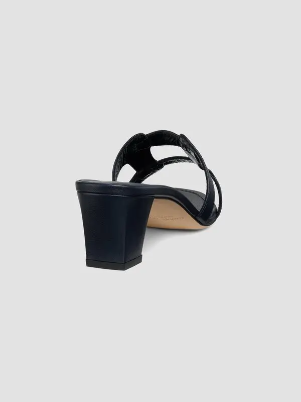 Manolo Blahnik Grellanu 50mm Leather Block-heel Sandals