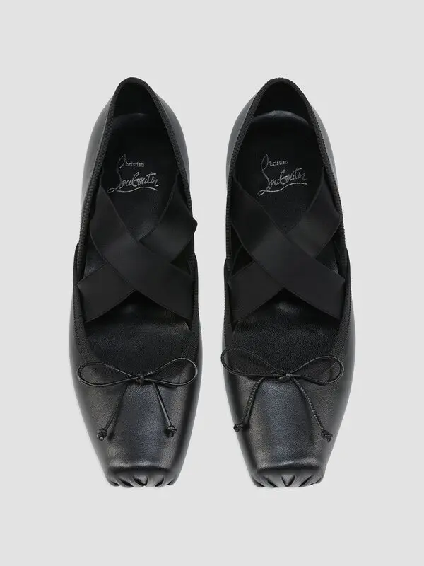 CHRISTIAN LOUBOUTIN Cassiasticina Leather Ballerinas