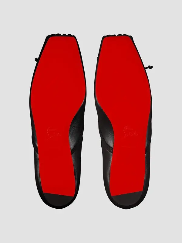 CHRISTIAN LOUBOUTIN Cassiasticina Leather Ballerinas