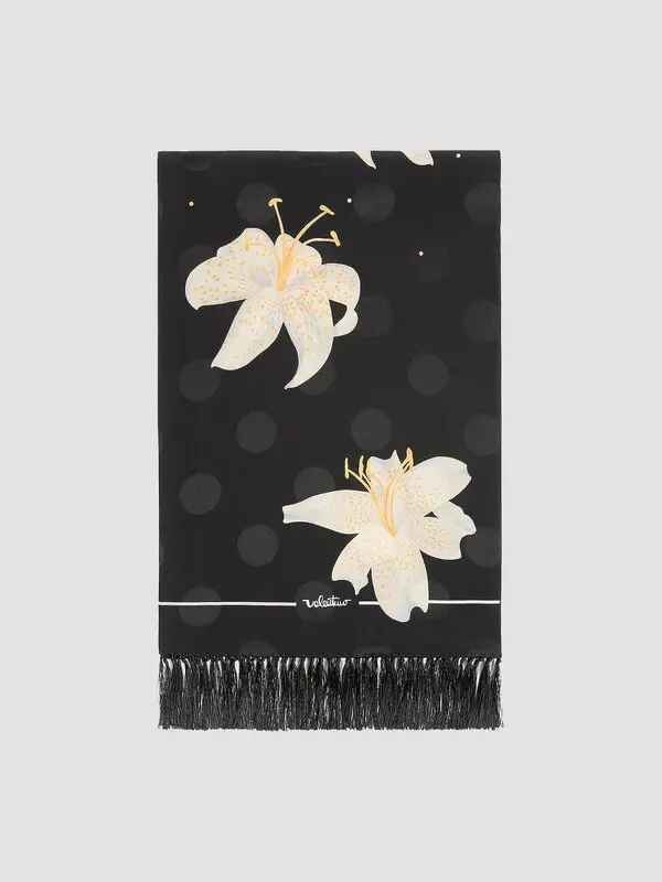 Valentino Garavani Apres L'hiver Lilium Silk Scarf