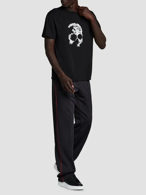 Alexander McQueen Cotton-blend Wide-leg Joggers