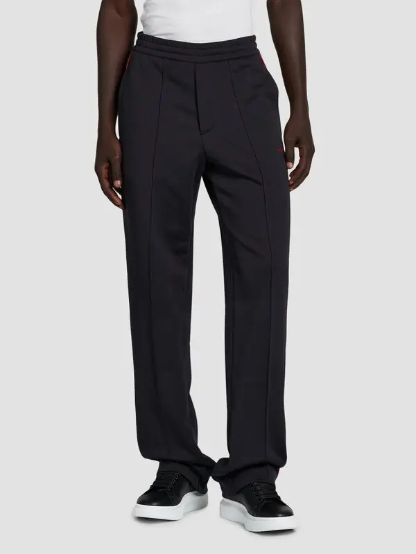 Alexander McQueen Cotton-blend Wide-leg Joggers