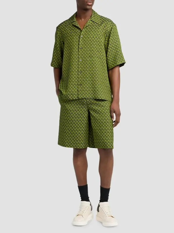 Alexander McQueen Skull Pajama Shorts