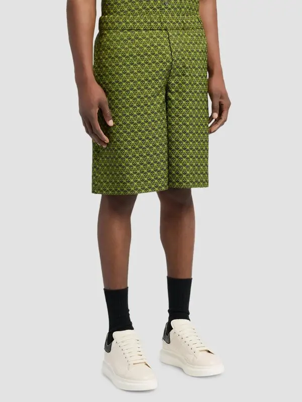 Alexander McQueen Skull Pajama Shorts