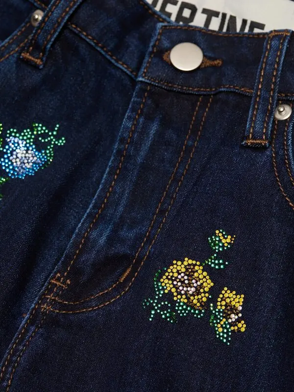 Libertine Joy And Mirth Floral-embroidered Boyfriend Jeans