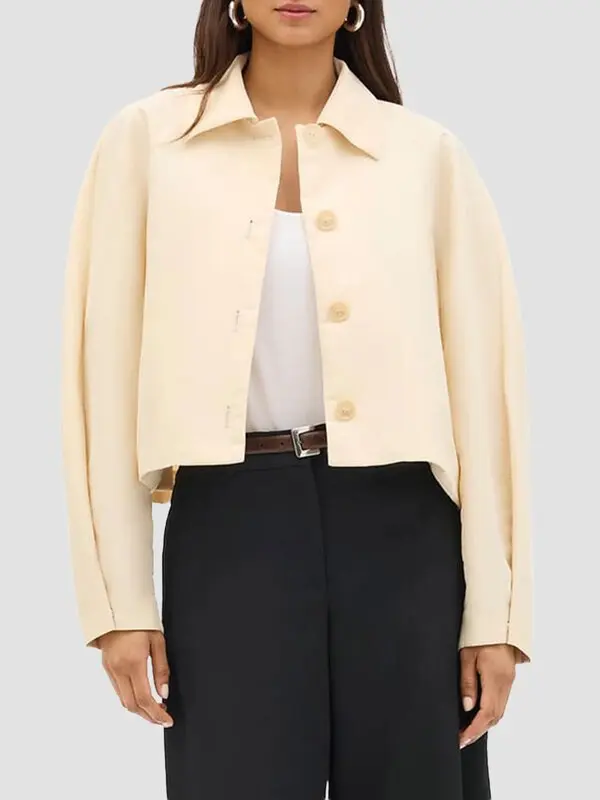 Another Tomorrow Short Balmacaan Jacket