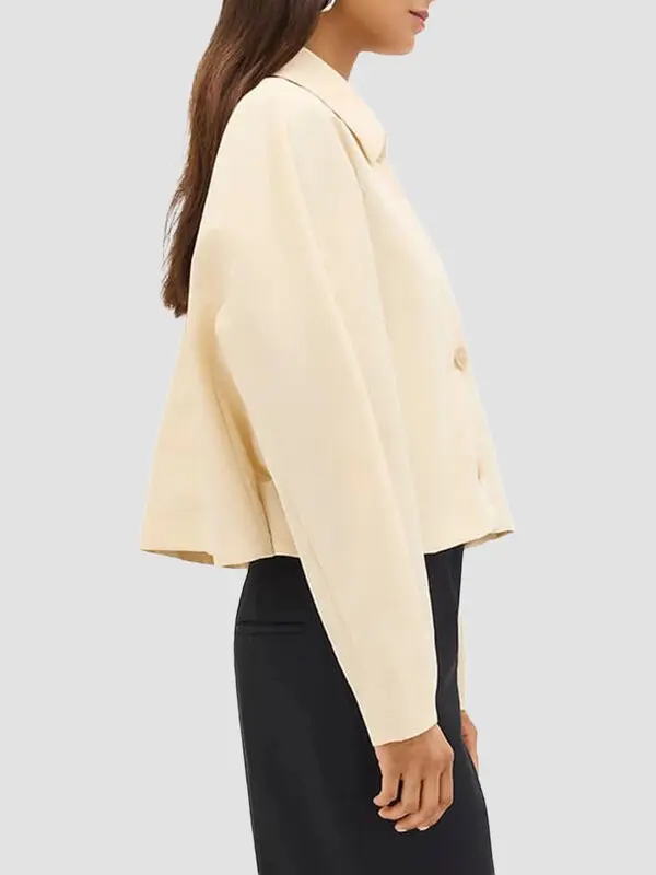 Another Tomorrow Short Balmacaan Jacket