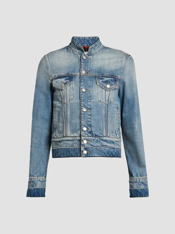 Alexander McQueen Denim Band Jacket - Blue Washed