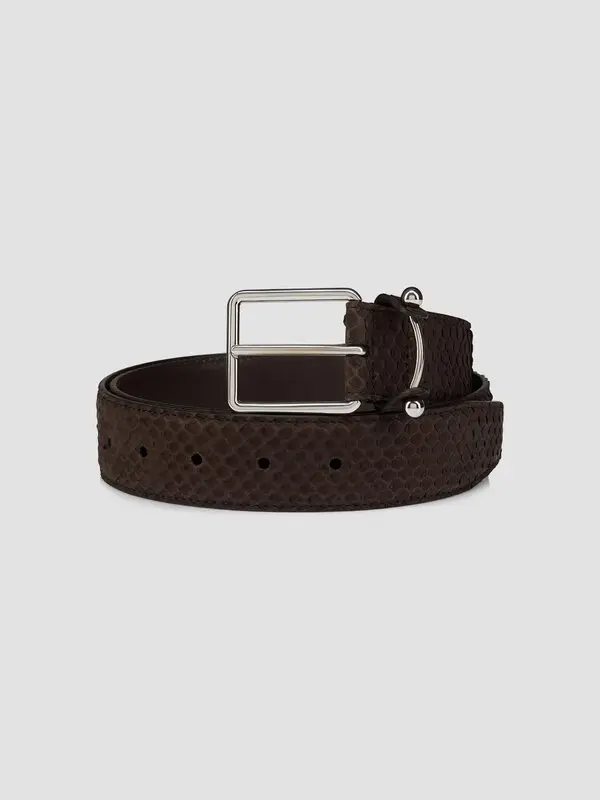 CHRISTIAN LOUBOUTIN Chambeliss Belt - Cafe