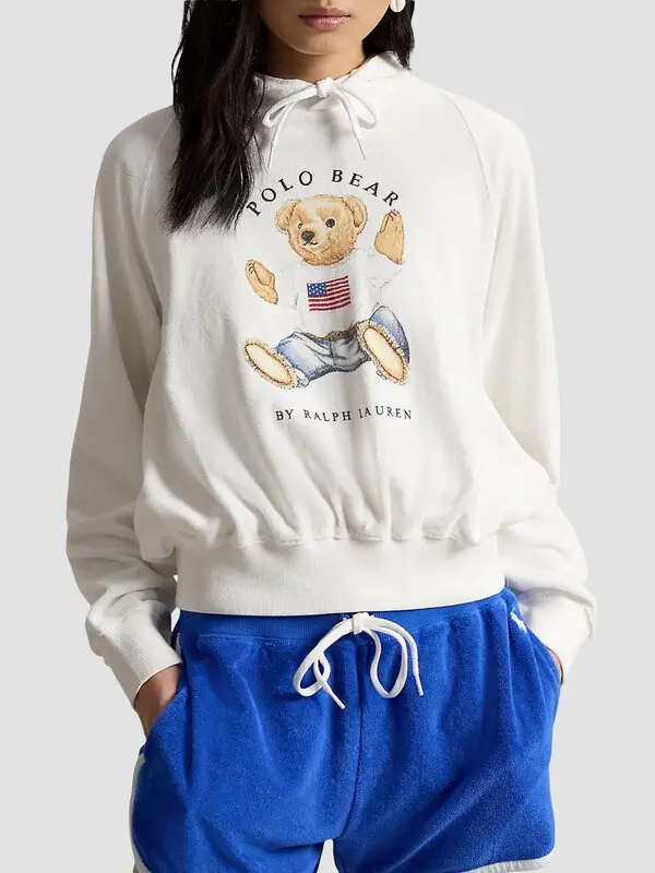 Polo Ralph Lauren Graphic Polo Bear Cotton-blend Terry Hoodie