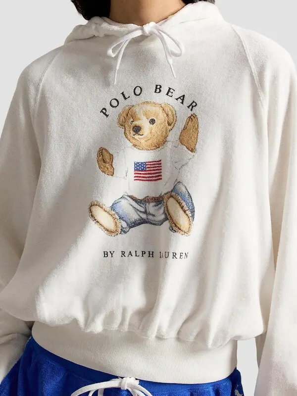 Polo Ralph Lauren Graphic Polo Bear Cotton-blend Terry Hoodie