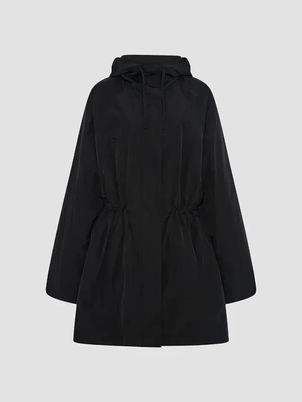 Another Tomorrow Nylon Anorak Coat