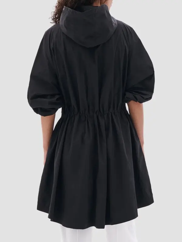 Another Tomorrow Nylon Anorak Coat