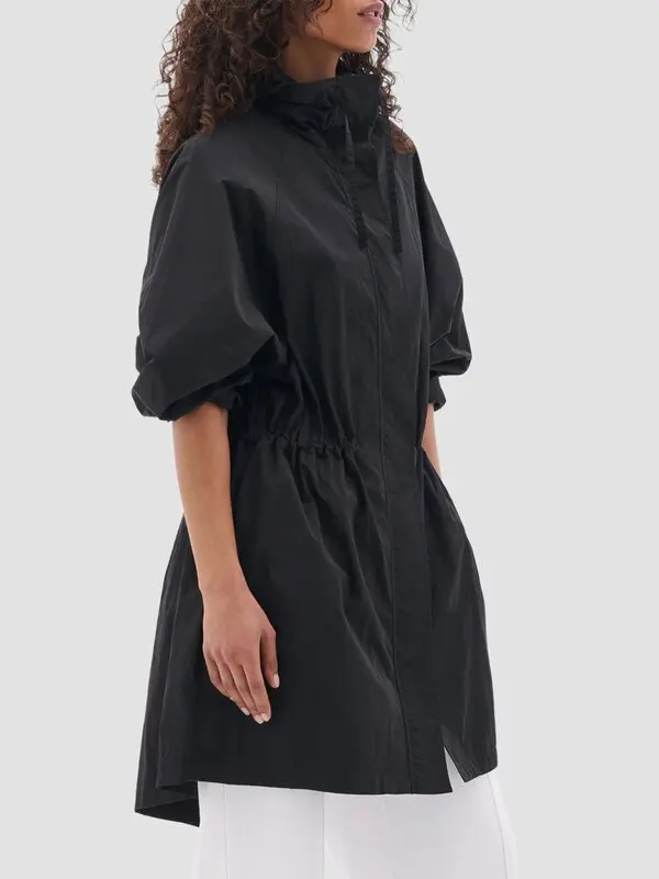Another Tomorrow Nylon Anorak Coat