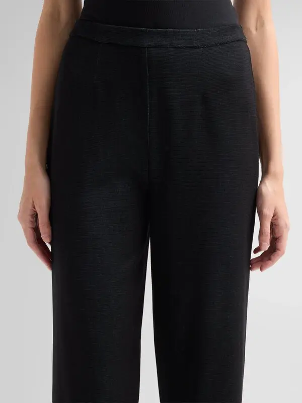 Ming Wang Floral Jacquard Pants
